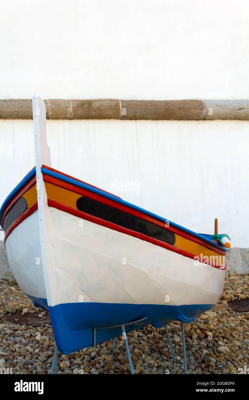Small and colorful fishing boat Stock Photo - Alamy