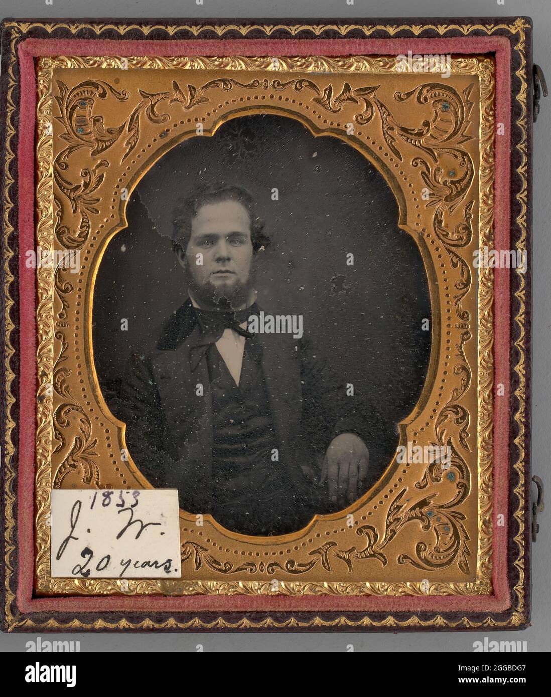 Untitled (Portrait of Joseph White), 1854. A work made of daguerreotype ...