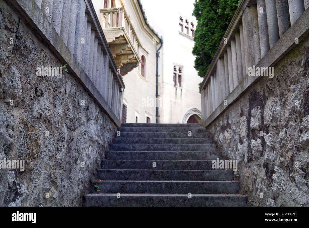 Stairs leading to street hi-res stock photography and images - Alamy