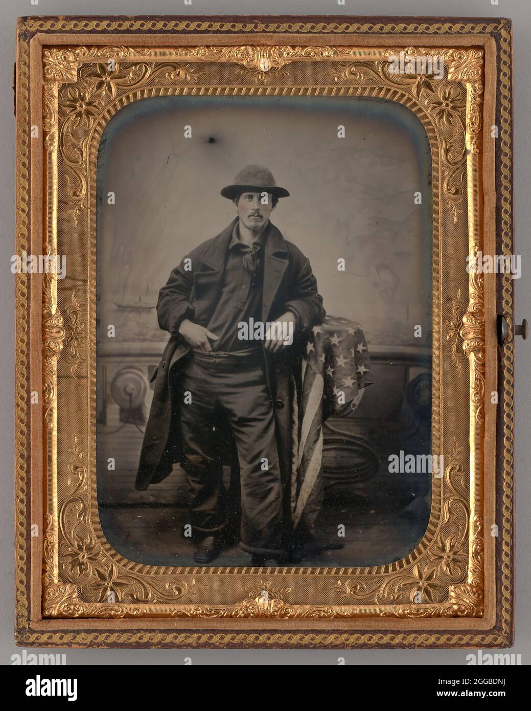 Untitled (Portrait of a Standing Man), 1860. A work made of tintype ...