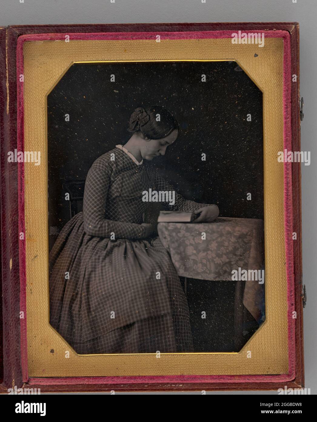 Untitled (Portrait of a Seated Woman, Reading), 1845. A work made of ...