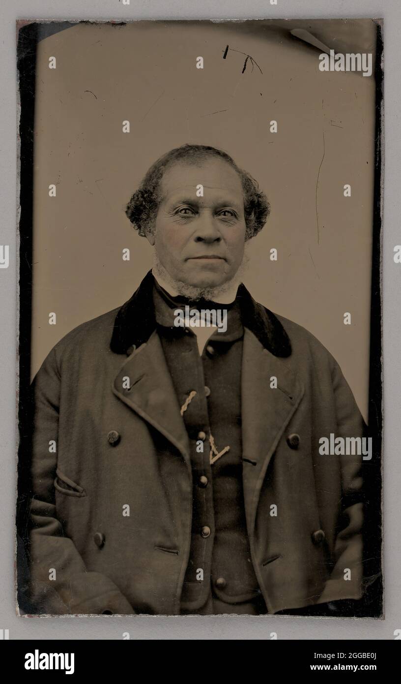 Untitled (Portrait of a Man), 1875. Black-and-white portrait photograph ...