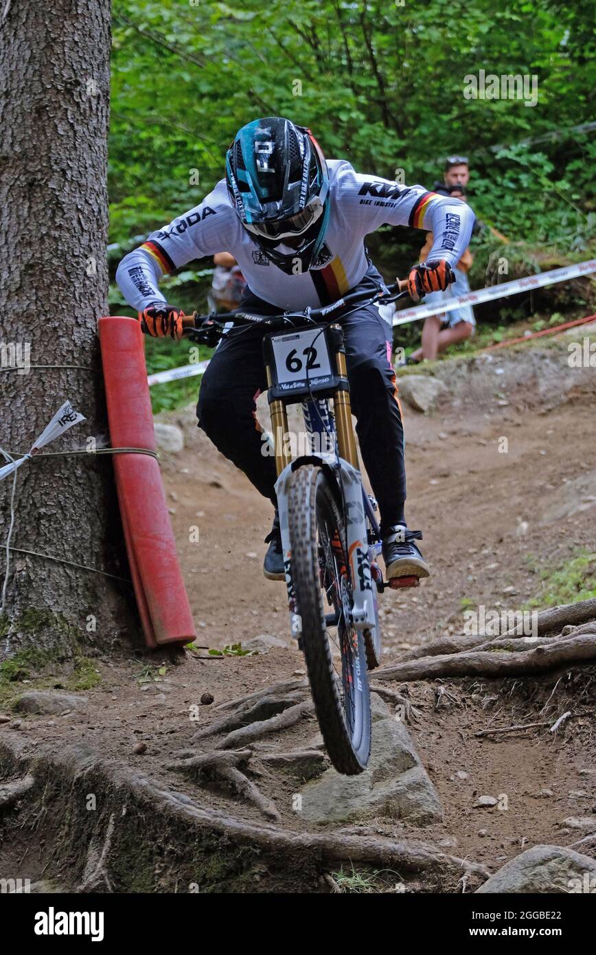 (62) - Hannes Lehmann (Germany) during UCI MTB World Championship - Downhill - Elite Men race ...