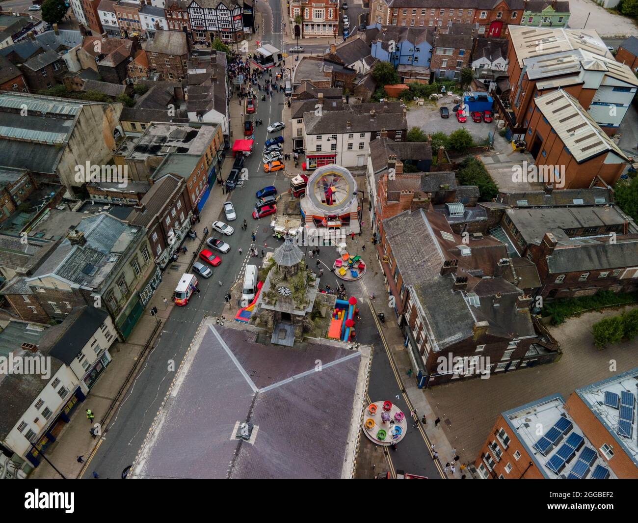 aerial View of the Our Burslem Festival Stoke on Trent Birds Eye View ...