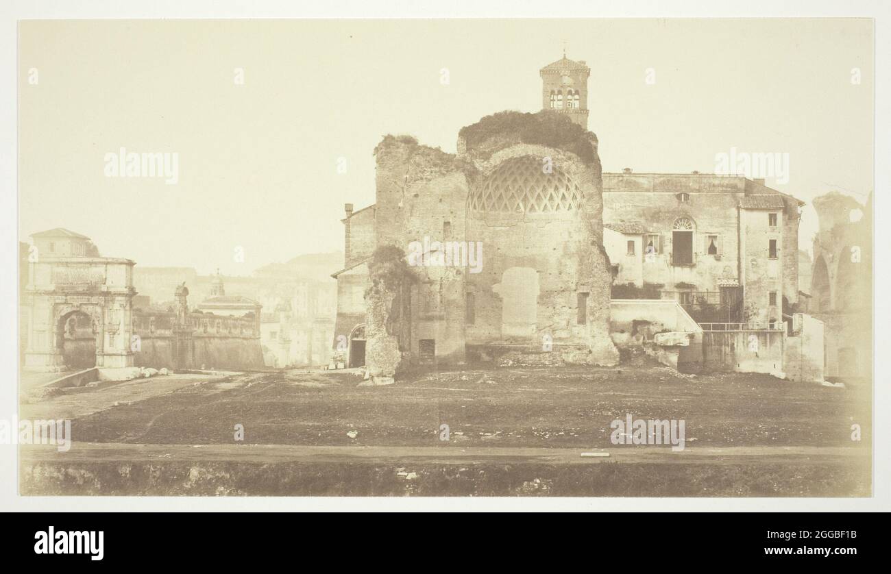 Untitled (Temple of Venus and Rome, Triumphal Arch and other ruins in ...