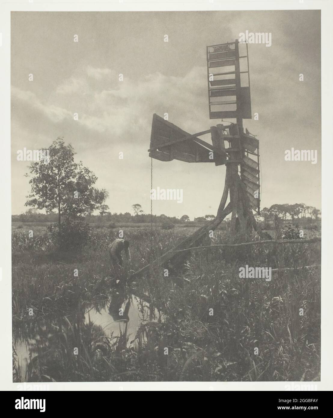 A Ruined Water-Mill, 1886. A work made of platinum print, pl. xi from ...