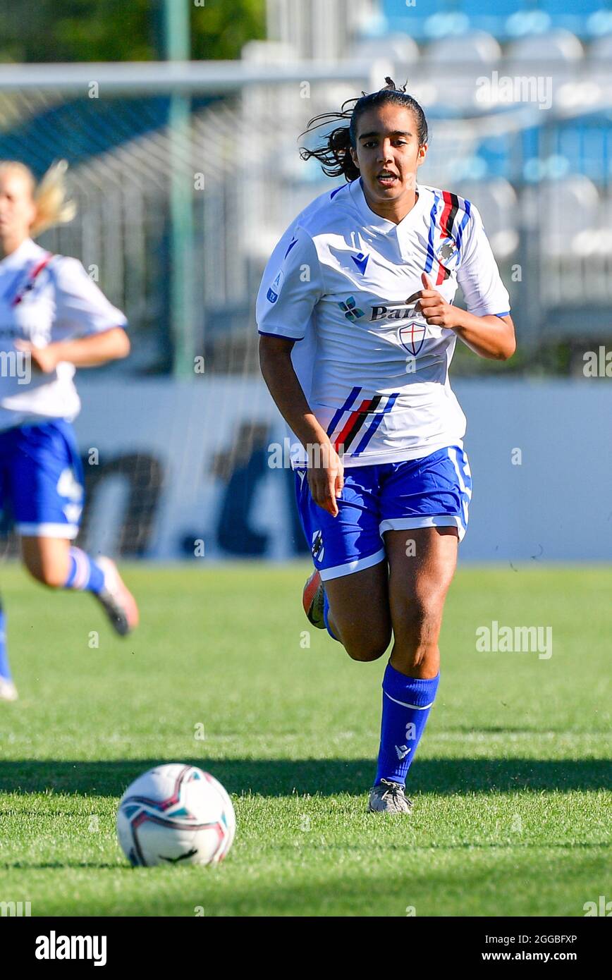 Formello, Italy. 29th Aug, 2021. Sabah Seghir of UC Sampdoria in action ...