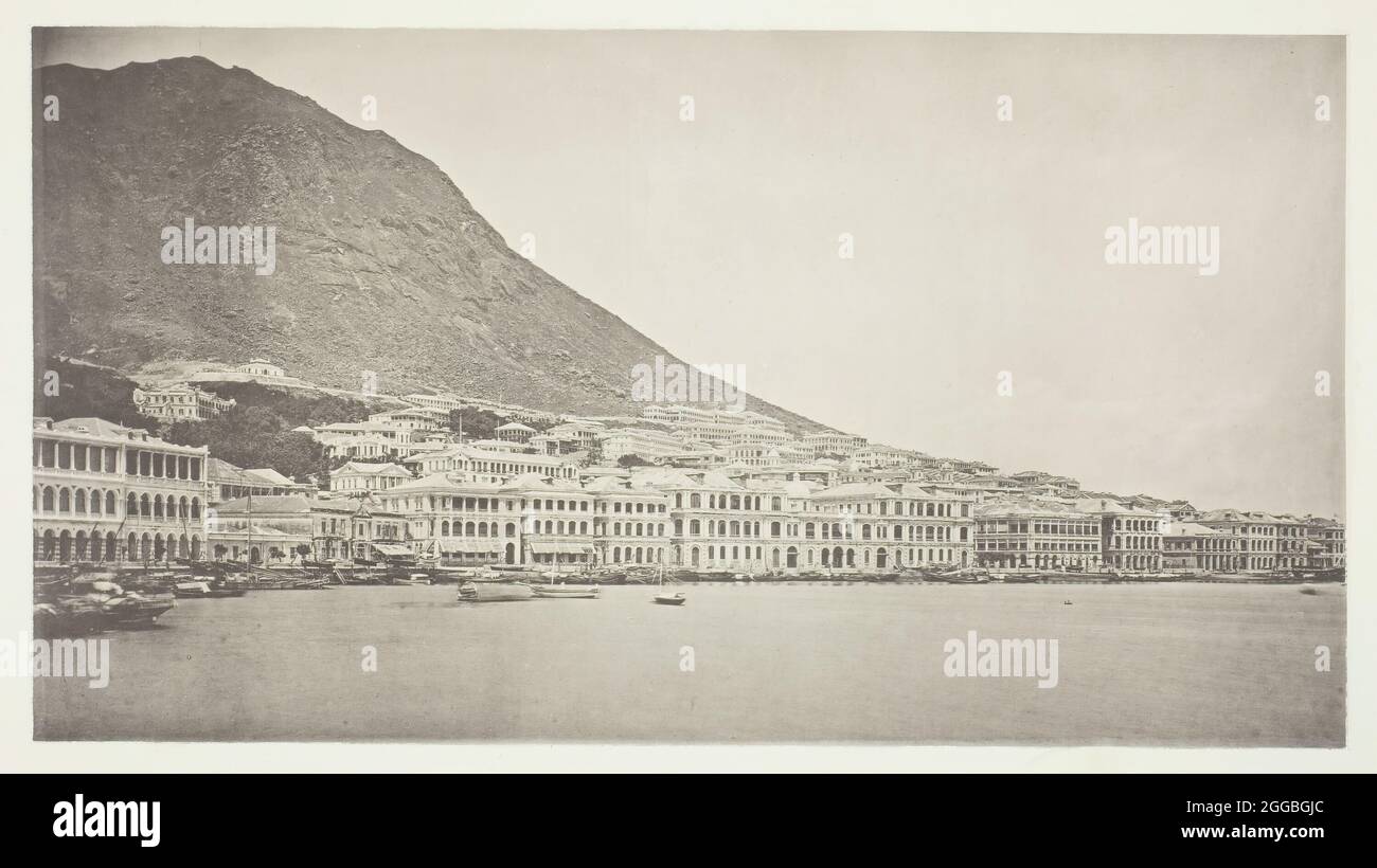 The Praya, Hong-Kong, c. 1868. A work made of collotype, pl. vi from ...