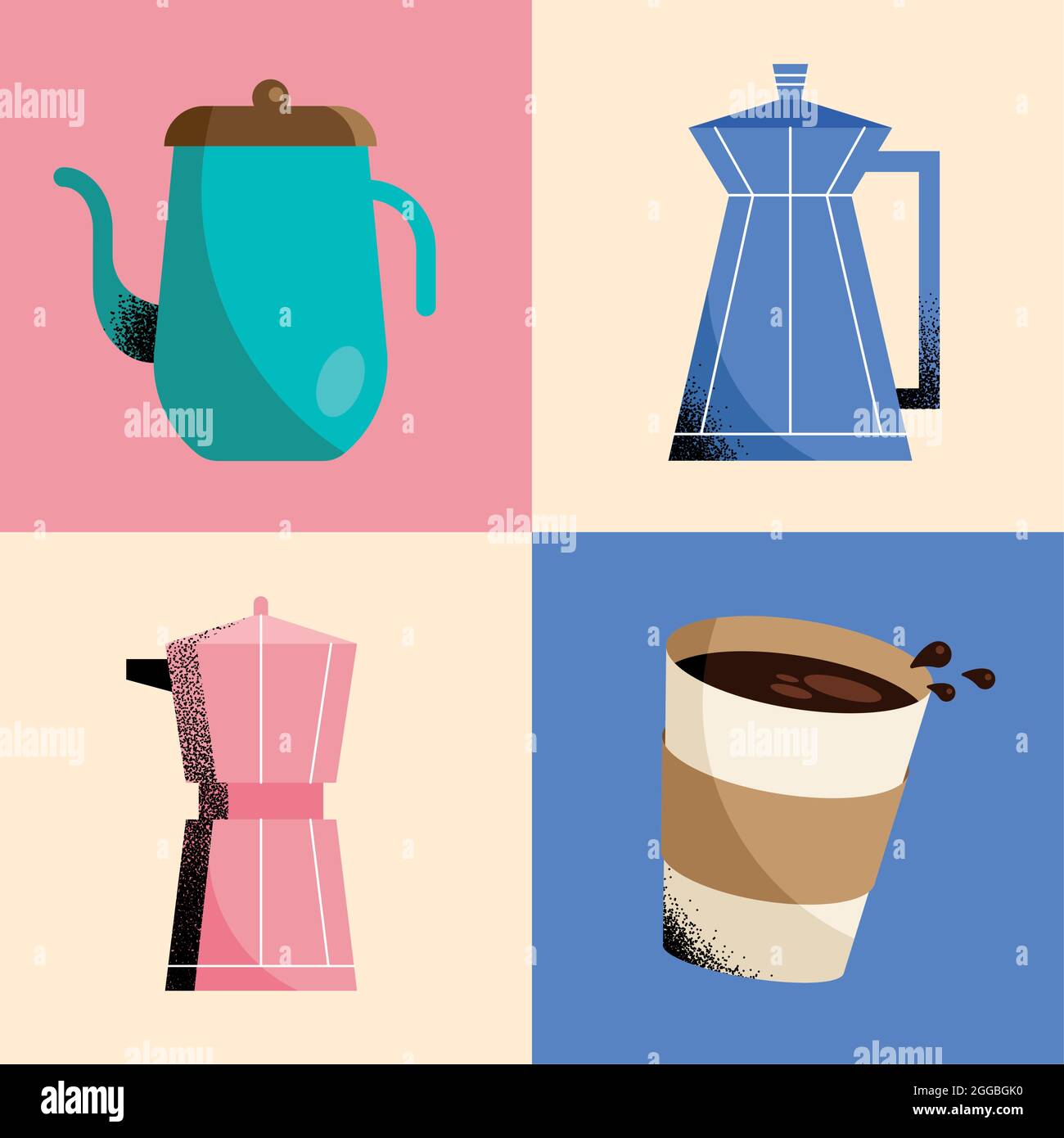 set of different coffee presentation Stock Vector Image & Art - Alamy