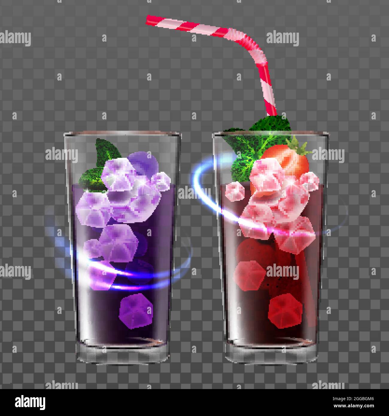 Natural Berries Refreshment Juicy Drink Vector Stock Vector Image & Art ...