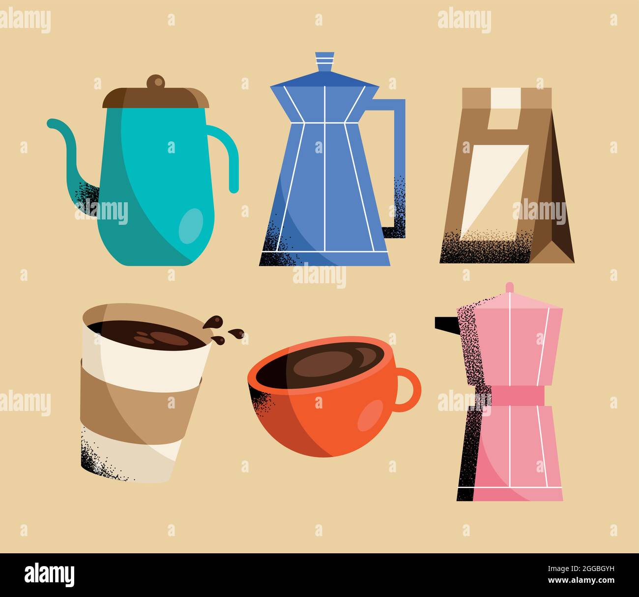 set of different presentations of coffee Stock Vector Image & Art - Alamy