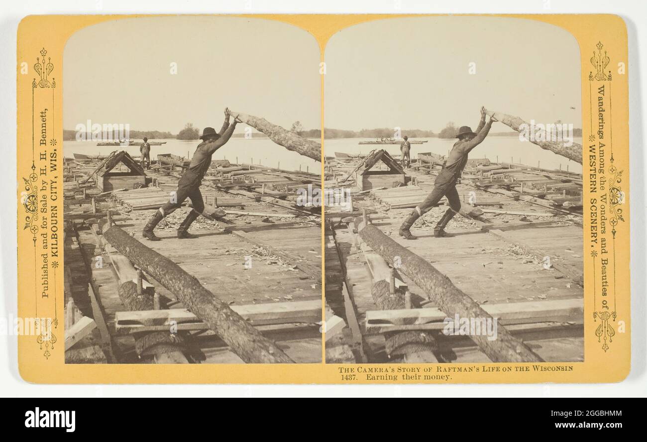 The cameras story of raftmans life on the wisonsin hi-res stock ...