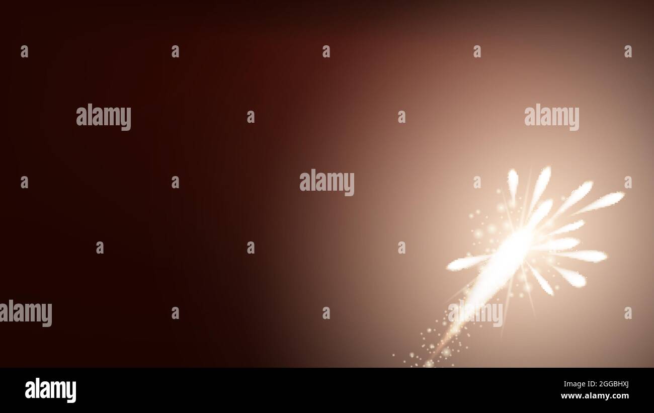 Firework Explosion Bang Banner Copy Space Vector Stock Vector Image ...