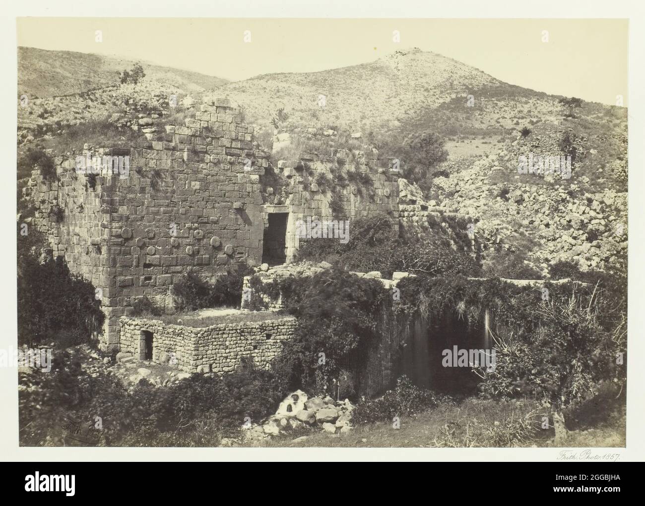 Banias, The Ancient Caesaria, Phillippi, 1857. [Caesarea Philippi, an ...