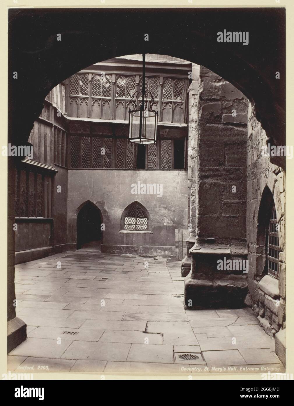 Coventry, St. Mary's Hall, Entrance Gateway, 1860/94. Albumen print ...