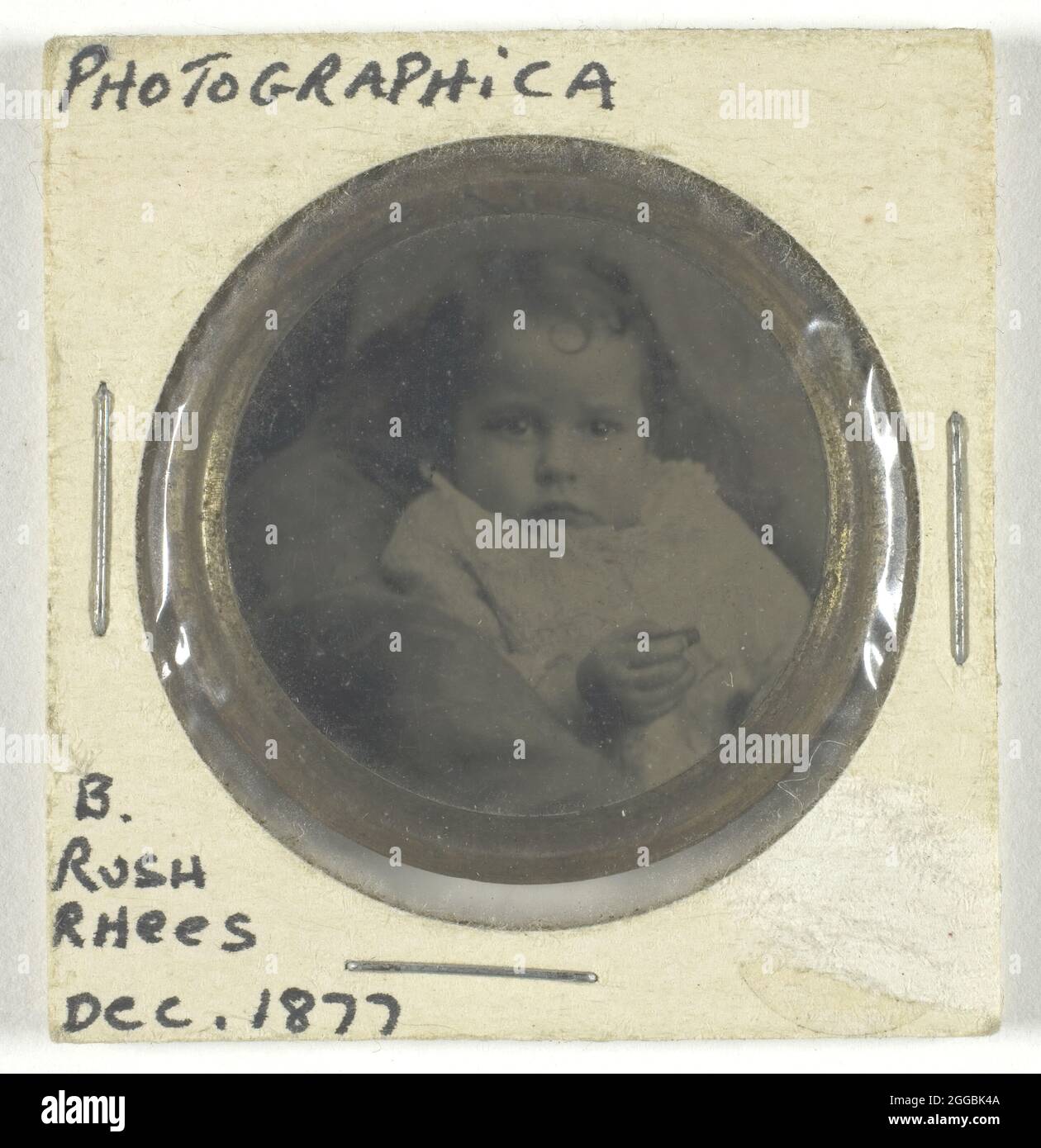 Untitled [portrait of a child], December 1877. [B. Rush Rhees]. Gelatin ...