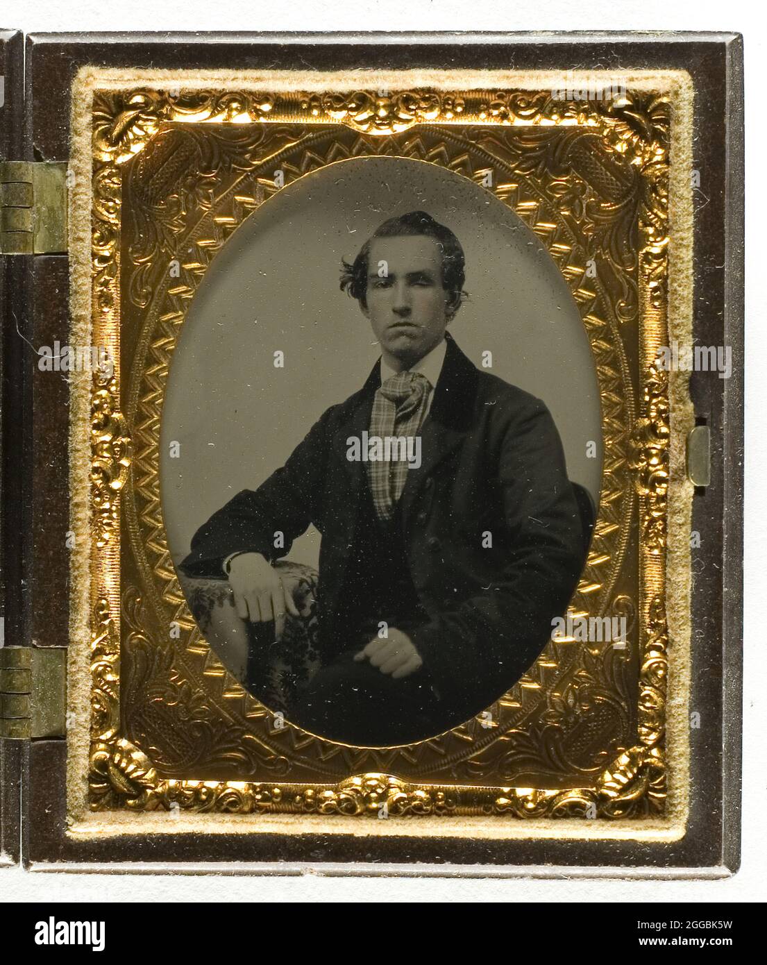 Untitled (Portrait of Man), 1845/1899. Ambrotype Stock Photo - Alamy