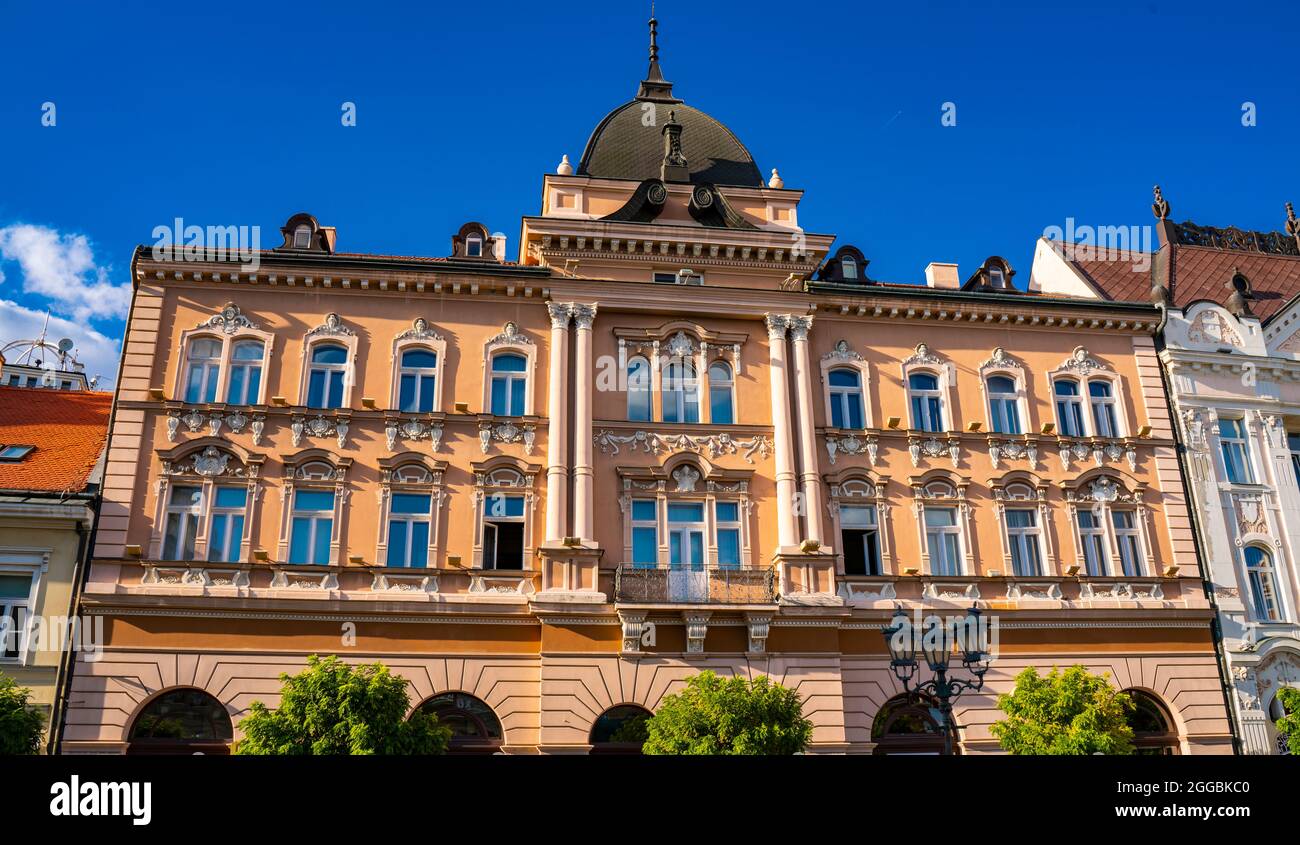 Traditional Neo-Baroque style building in Novi Sad, Serbia, built at ...