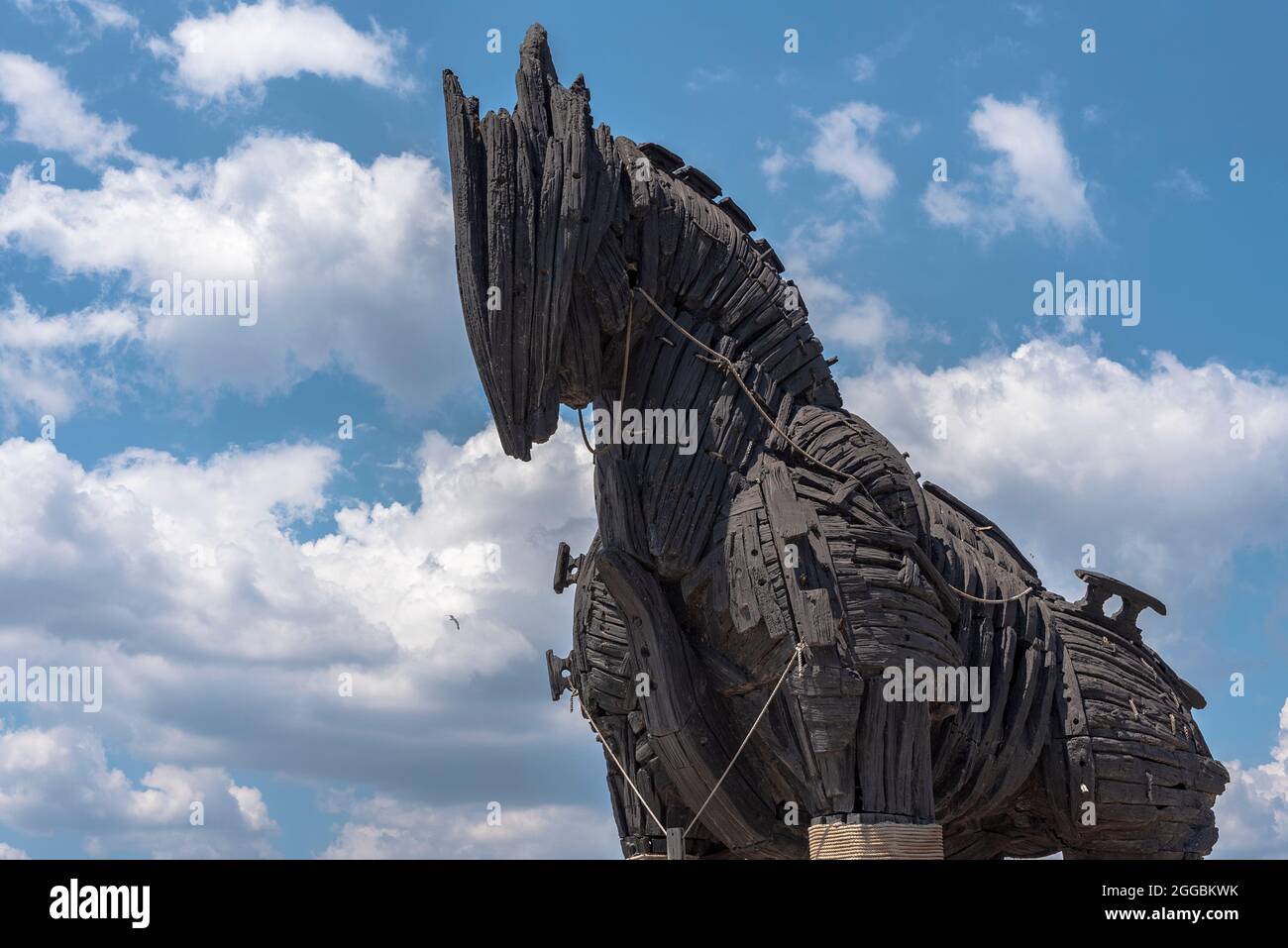 The wooden horse of Troy, the original trojan horse used in the movie ...