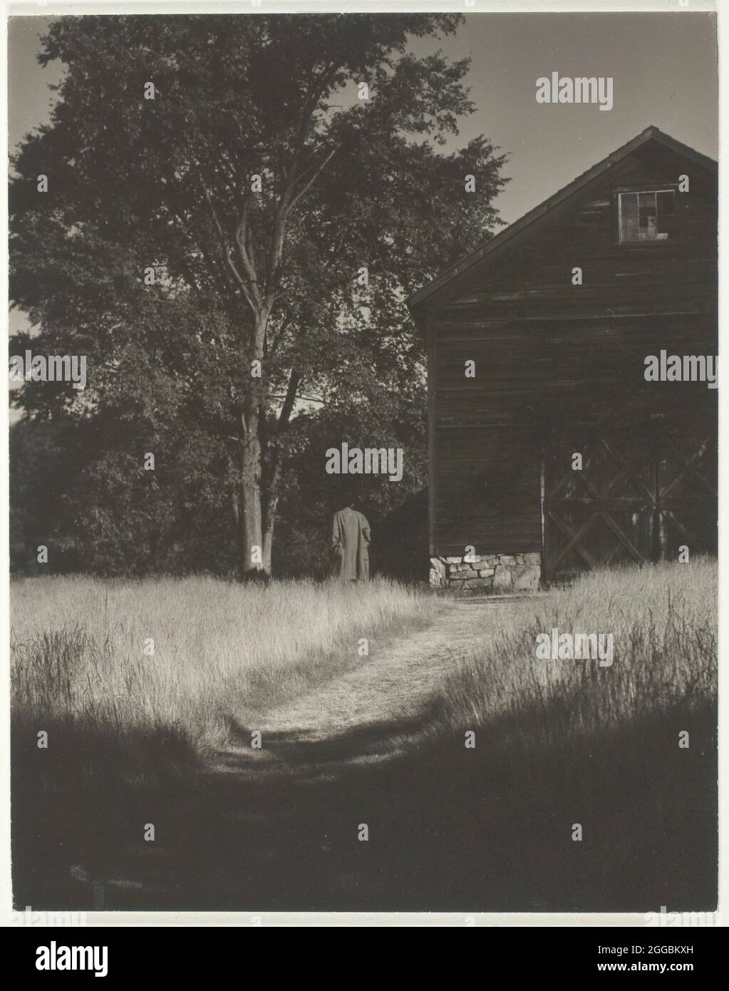 Barn, Lake George, 1936. A work made of gelatin silver print Stock ...
