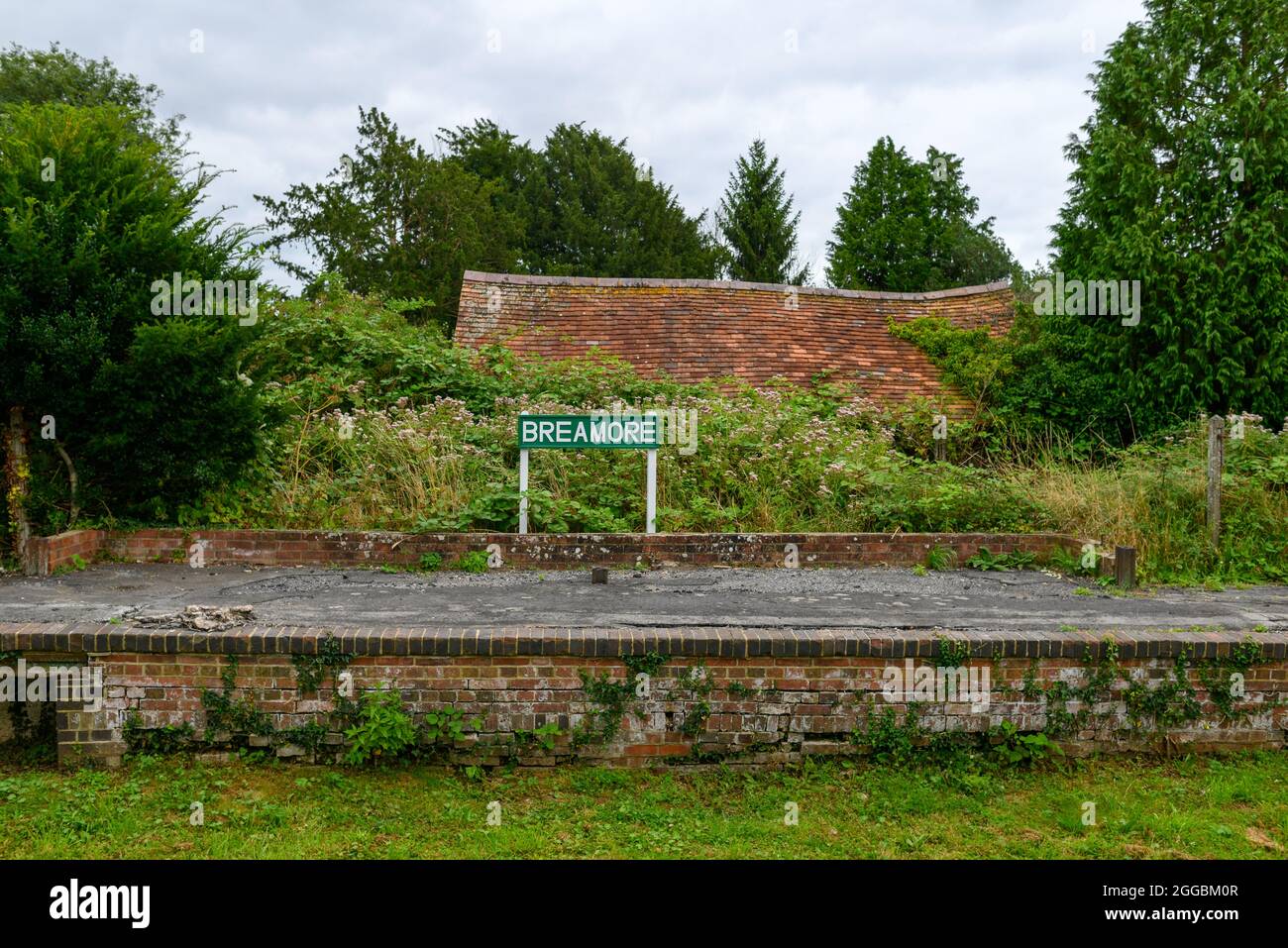 Breamore railway station, Hampshire, UK, a stop on Salisbury to Dorset ...