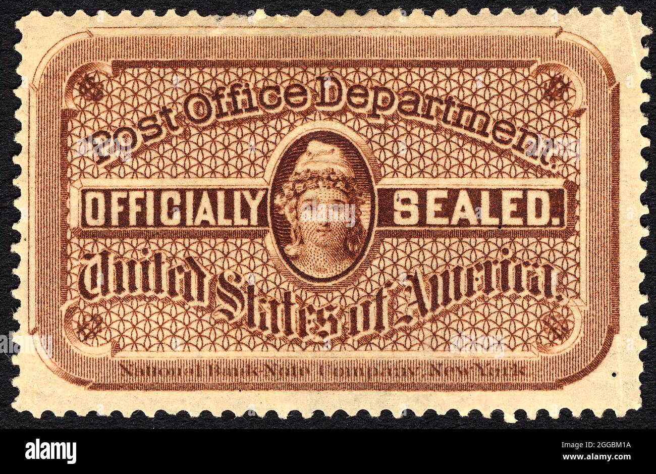 Post Office seal, c. 1879 Stock Photo - Alamy