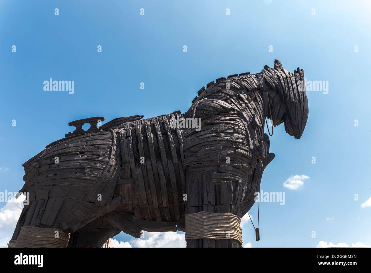 The wooden horse of Troy, the original trojan horse used in the movie ...