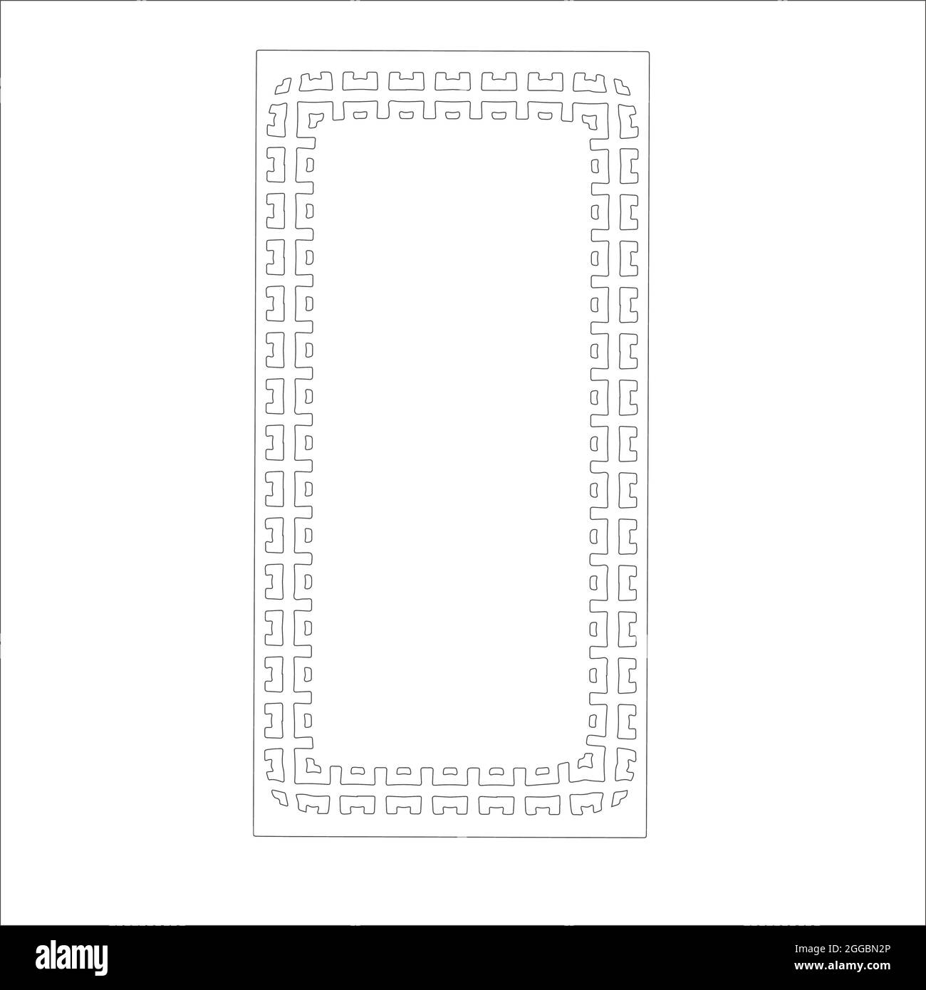 Decorative line art frames for design template. Elegant element for ...