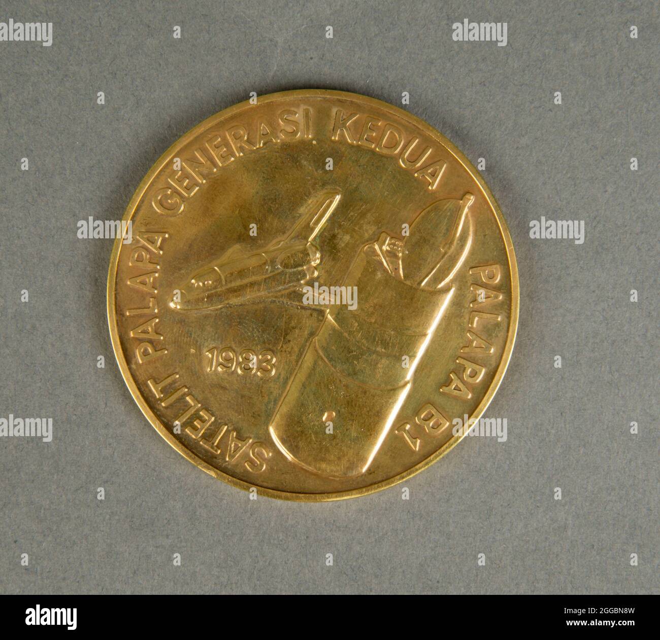 Palapa B1 Satellite Medal owned by Dr. Sally K. Ride, ca. 1983. Palapa ...