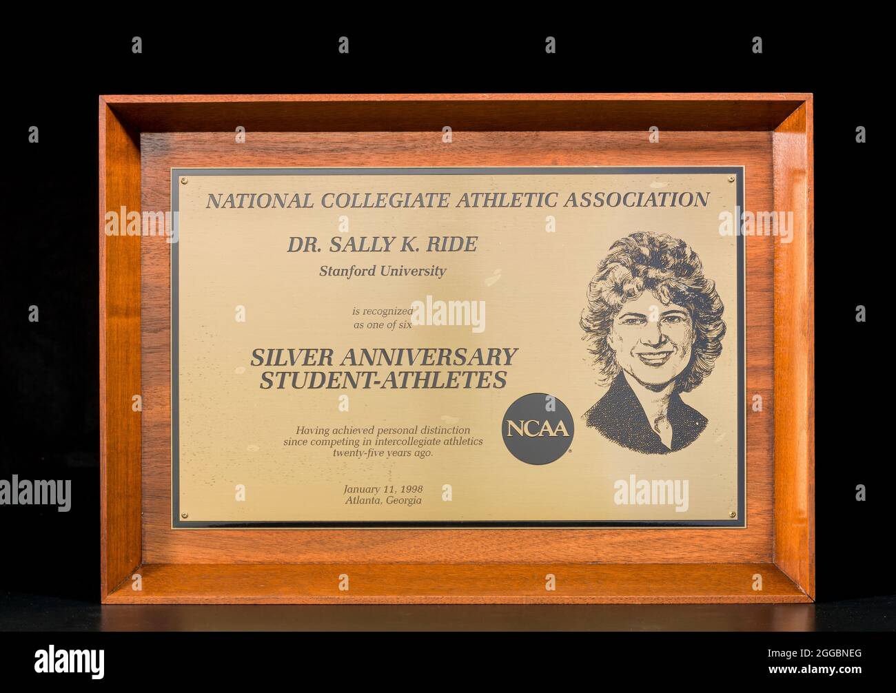 Award, NCAA Silver Anniversary of Student Athlete Sally Ride, 1998 ...