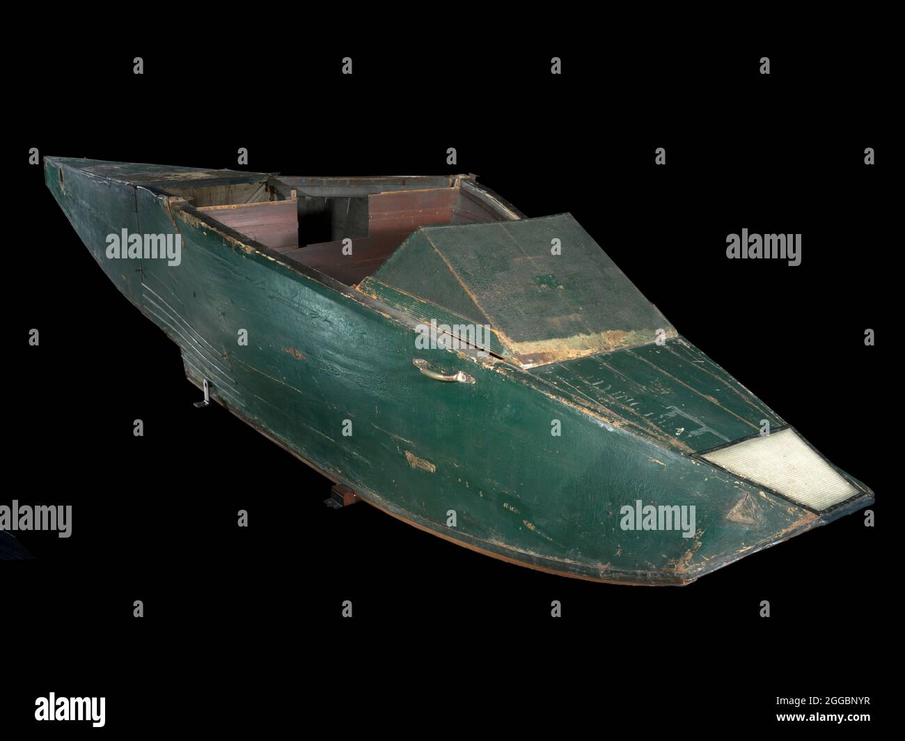 Hull of a Curtiss Model E Flying Boat. Full-size aircraft was a single ...