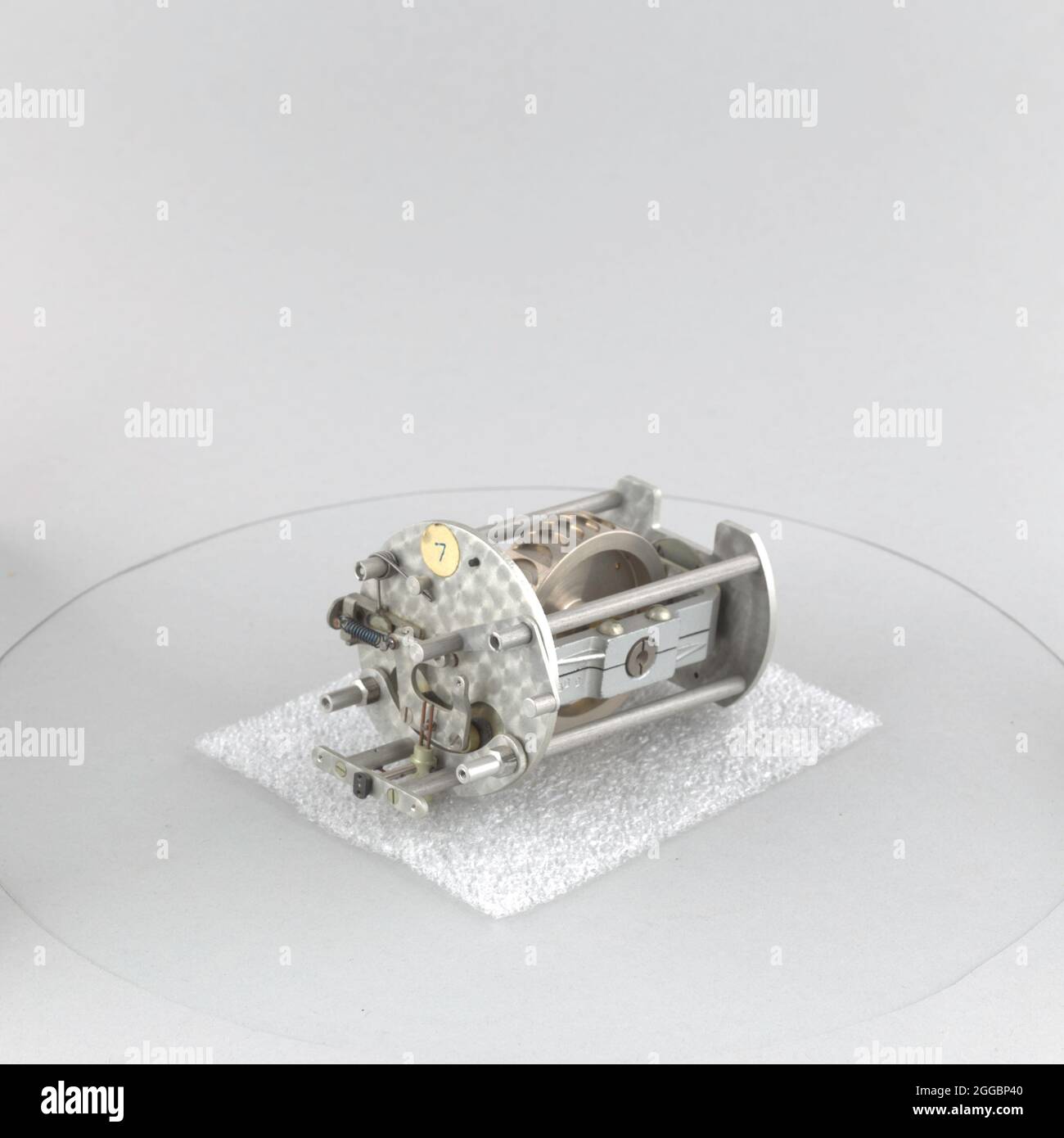 2-5/8in. diameter; air driven gyro attached to spring restrained frame ...