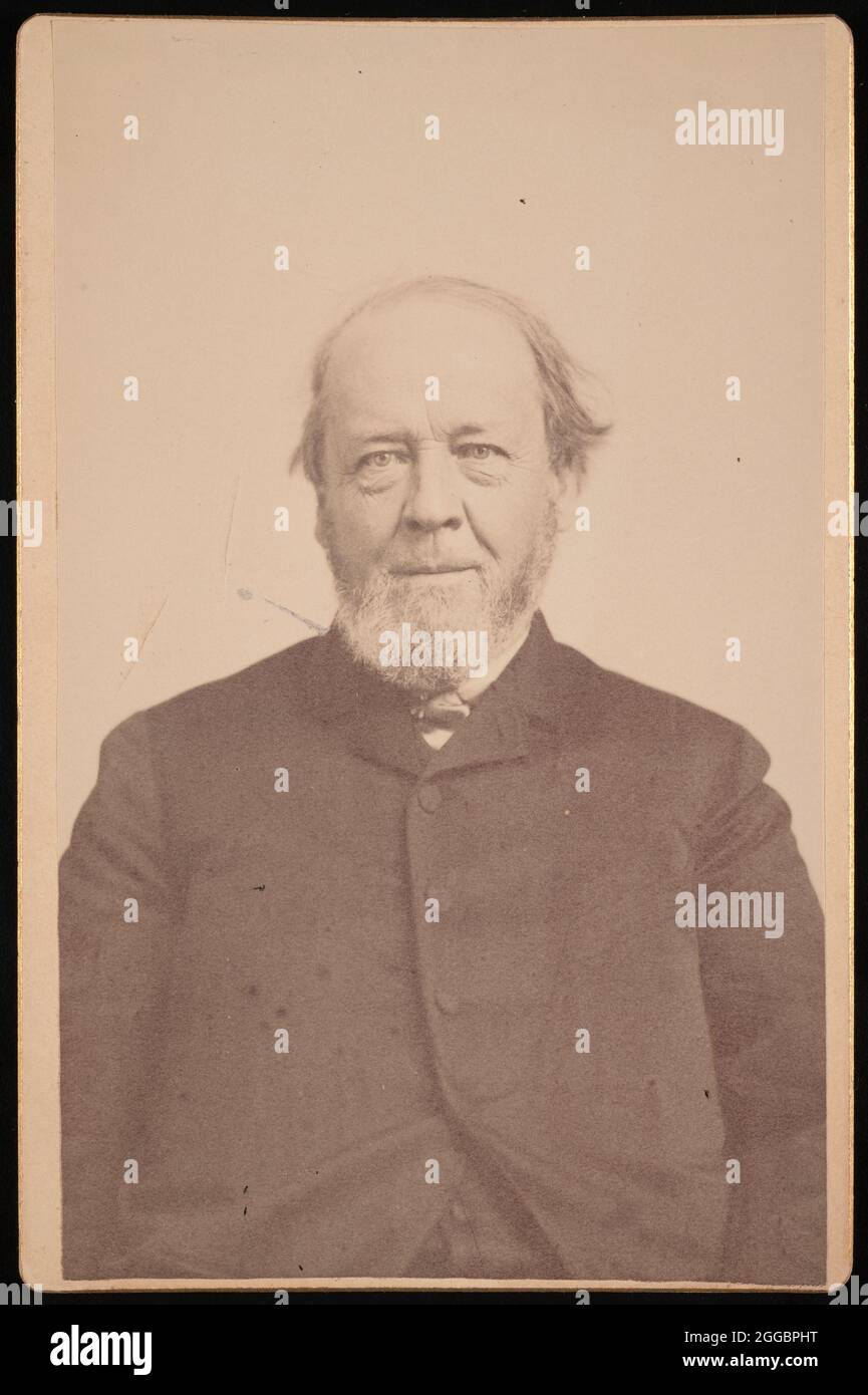 Portrait of Benjamin Silliman, Jr. (1816-1885), Before 1885 Stock Photo ...