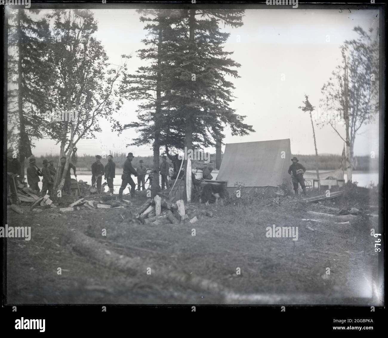 Northern Alaska Exploring Expedition, 1884-1886. Site of Fort Cosmos ...