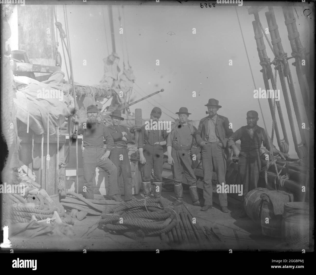 Northern Alaska Exploring Expedition, 1884-1886. Group portrait of ...