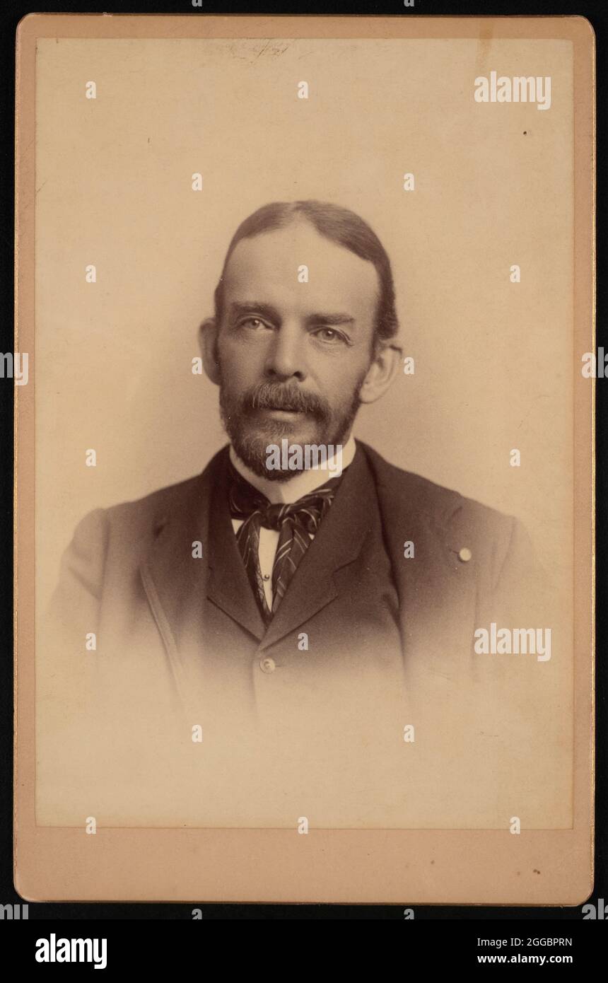 Portrait of George Brown Goode (1851-1896), Before 1896 Stock Photo - Alamy