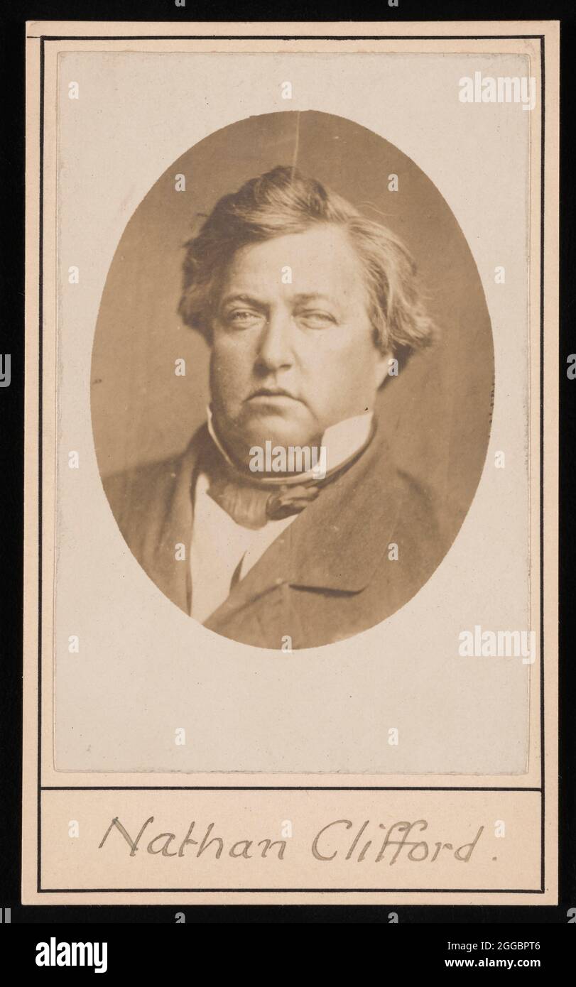 Portrait of Nathan Clifford (1803-1881), Before 1881 Stock Photo - Alamy