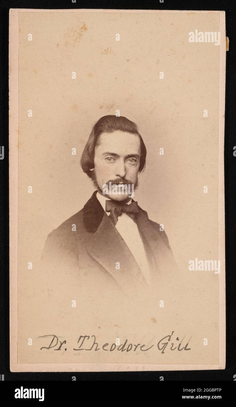 Portrait of Theodore Nicholas Gill (1837-1914), Circa 1860s Stock Photo ...