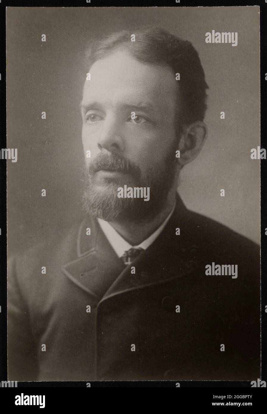 Portrait of George Brown Goode (1851-1896), Before 1896 Stock Photo - Alamy