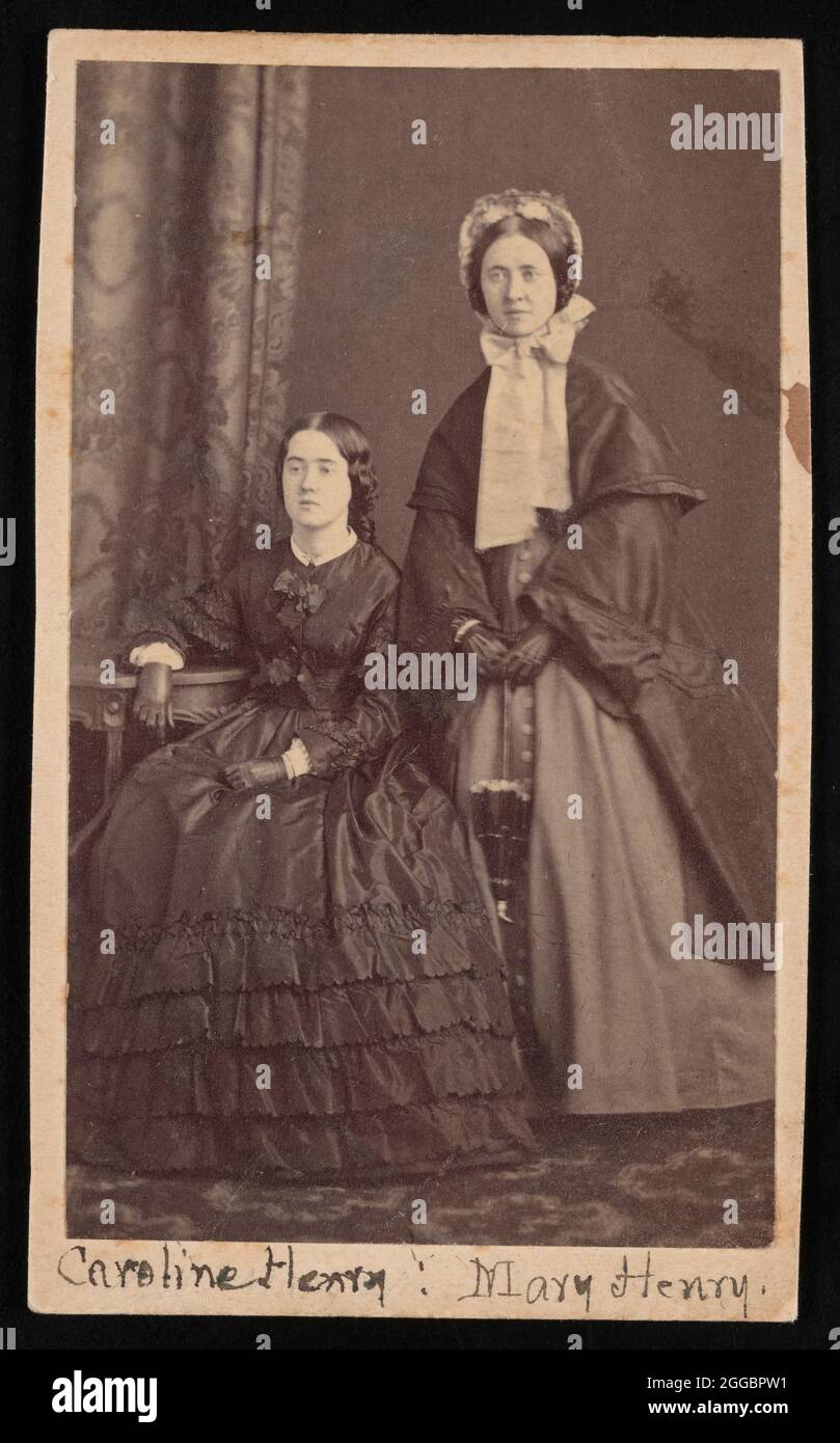 Portrait of Caroline Henry (1839-1920) and Mary Anna Henry (1834-1903 ...