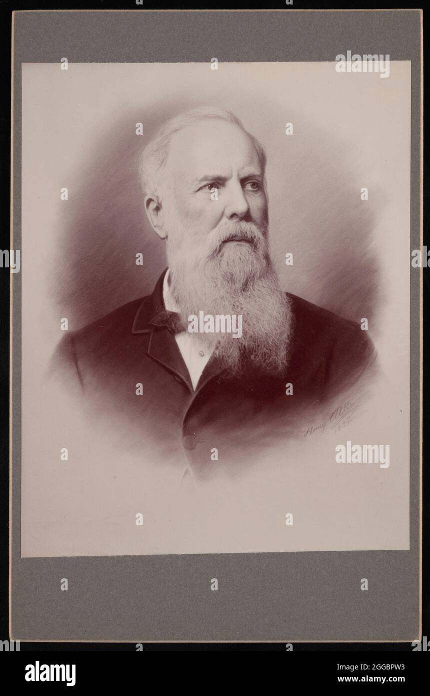 Portrait of Henry Coppee´ (1821-1895), November 1887 Stock Photo - Alamy