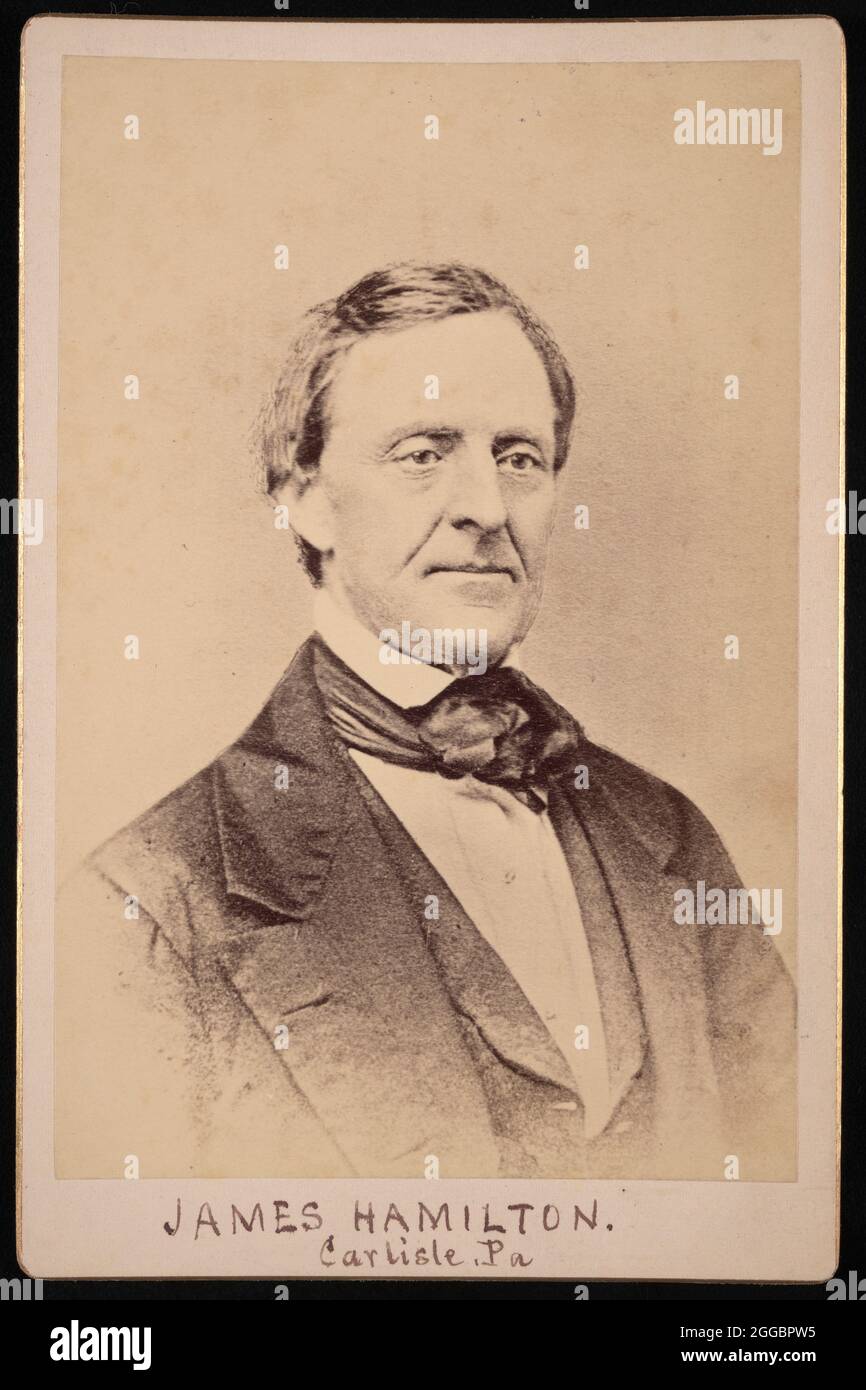 Portrait of James Hamilton, Before 1886 Stock Photo - Alamy