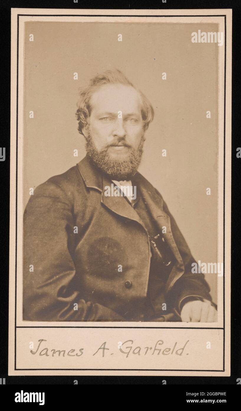Portrait of James Abram Garfield (1831-1881), Circa 1860s Stock Photo - Alamy