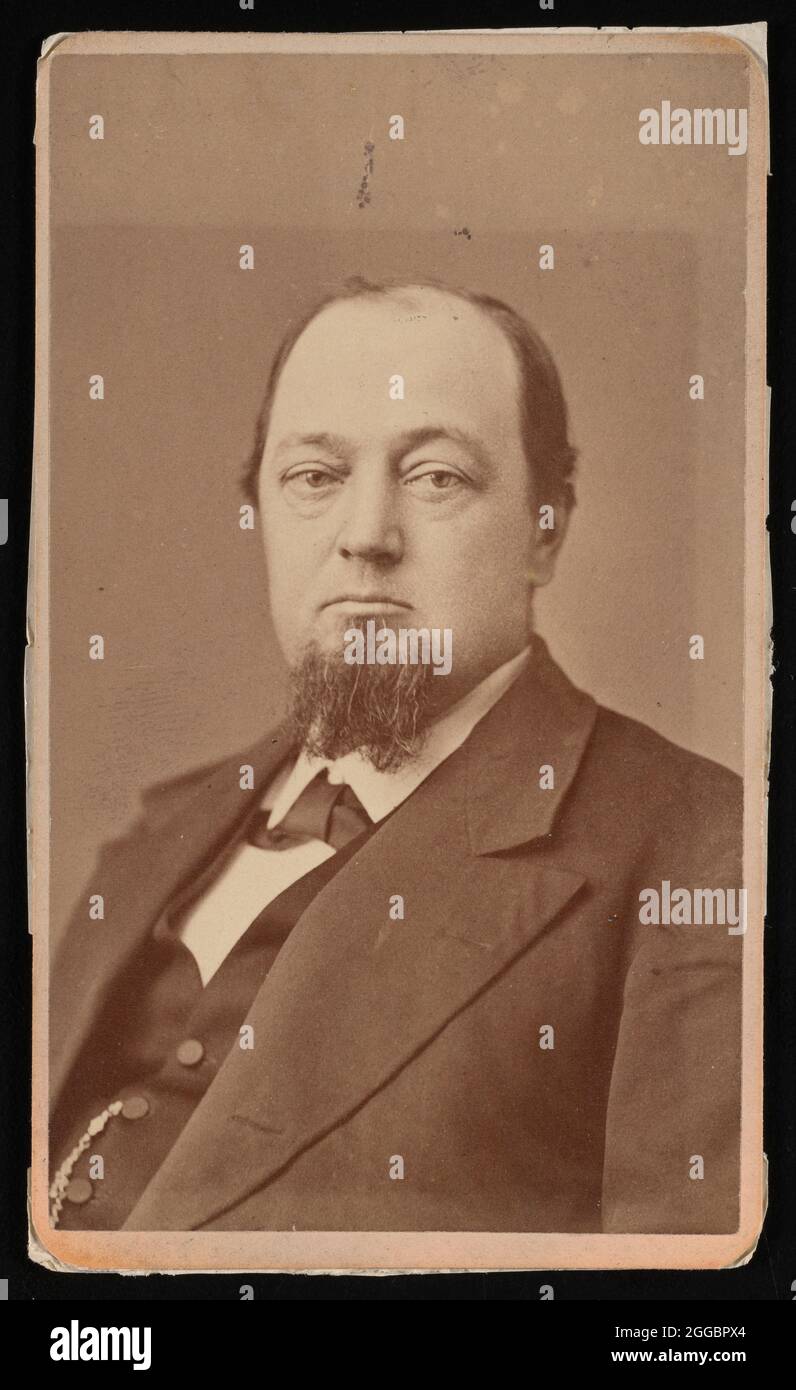 Portrait of George Washington McCrary (1835-1890), Before 1876 Stock ...