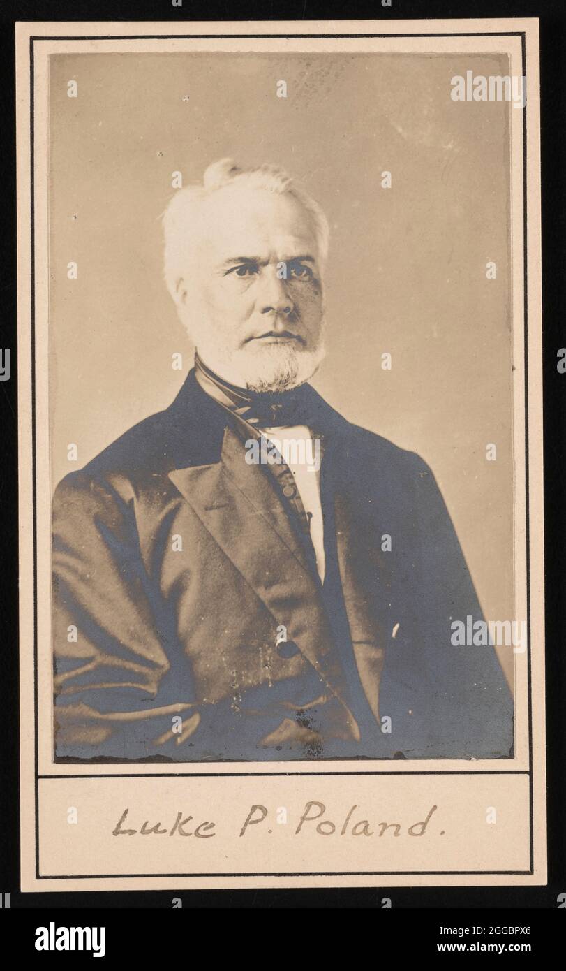 Portrait of Luke Potter Poland (1815-1887), Before 1887 Stock Photo - Alamy