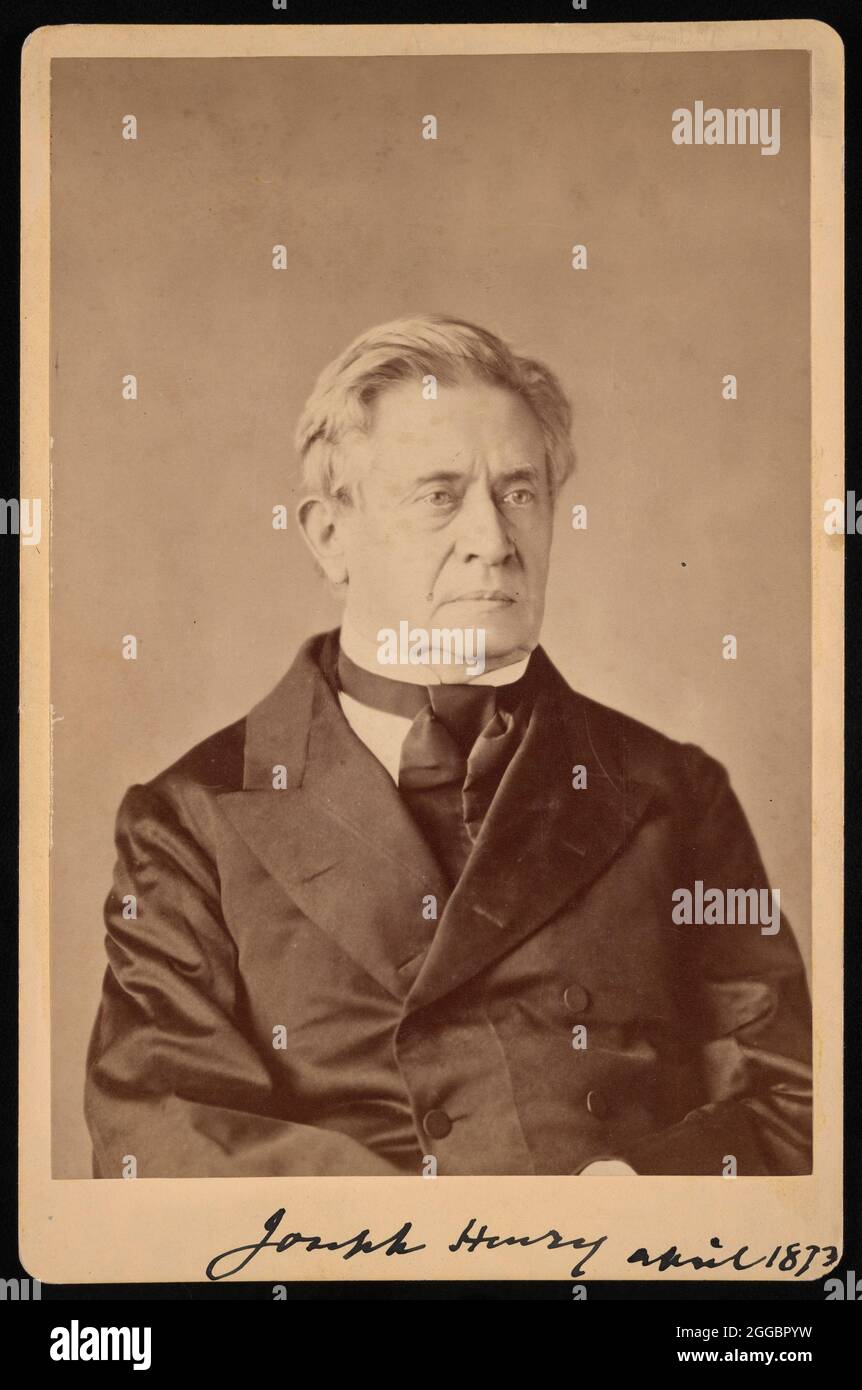 Portrait of Joseph Henry (1797-1878), April 1873 Stock Photo - Alamy