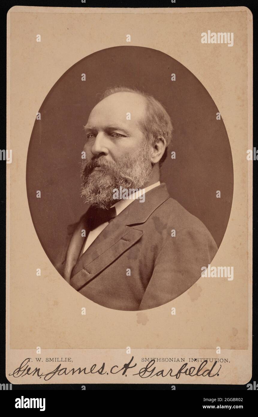 Portrait of James Abram Garfield (1831-1881), June 1880 Stock Photo - Alamy