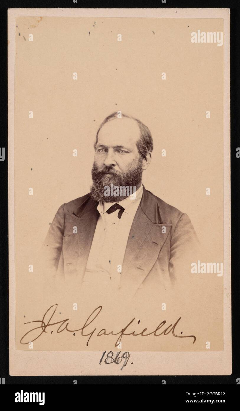 Portrait of James Abram Garfield (1831-1881), 1869 Stock Photo - Alamy