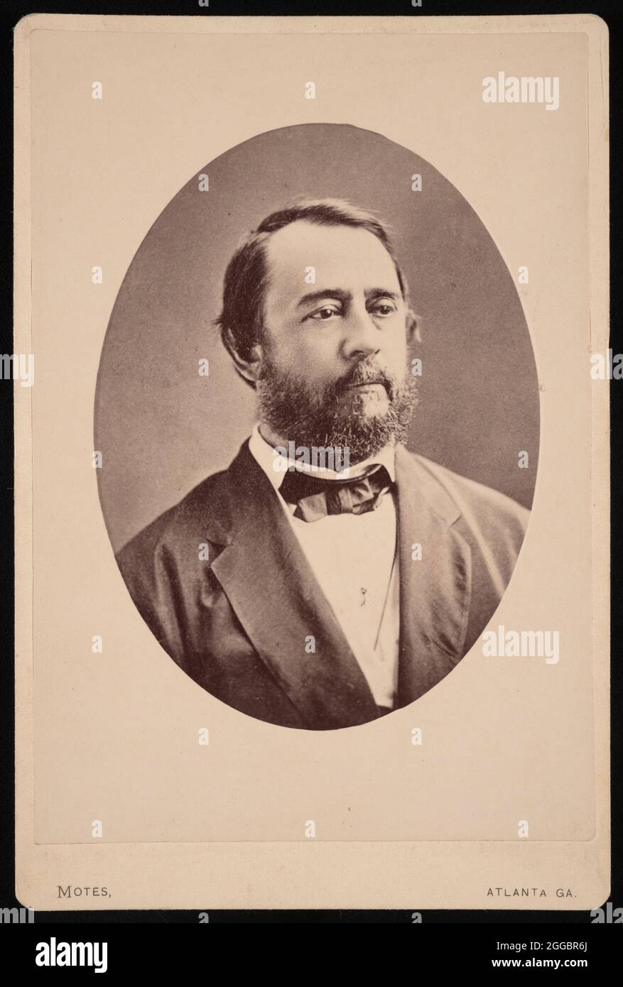 Portrait of Lucius Jeremiah Gartrell (1821-1891), Before 1881 Stock ...