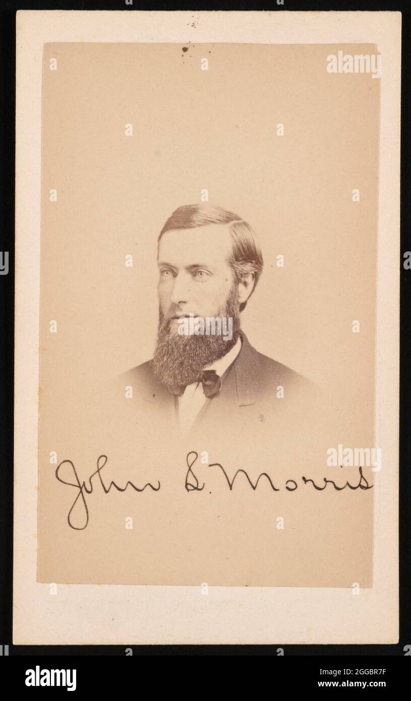 Portrait of John S. Morris, Circa 1870s Stock Photo - Alamy